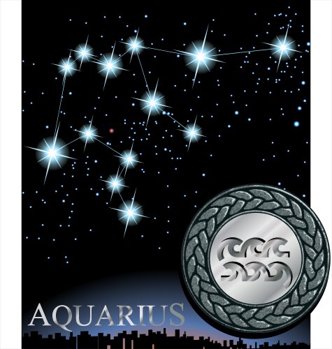 Zodiac constellation zodiacal mystic astrology Vector Image