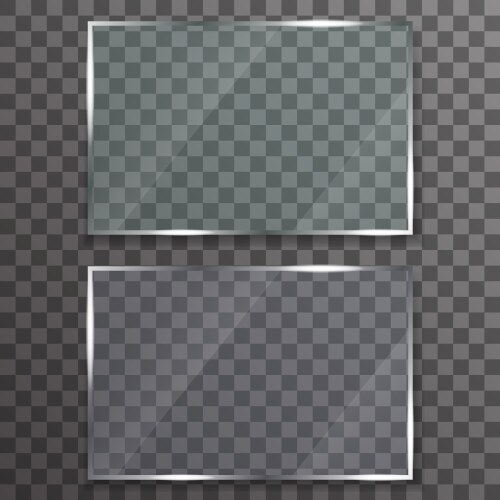 White window with transparent glass Royalty Free Vector