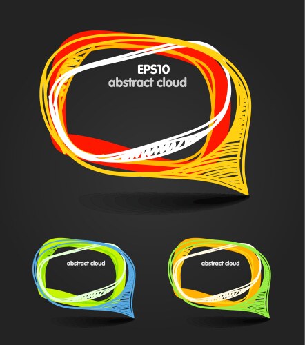 Background of abstract talking bubble Royalty Free Vector