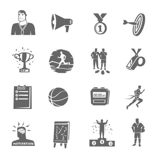 Sport pictograph icon set 02 track and field Vector Image