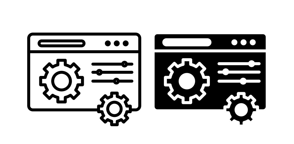 Control panel icon set Royalty Free Vector Image