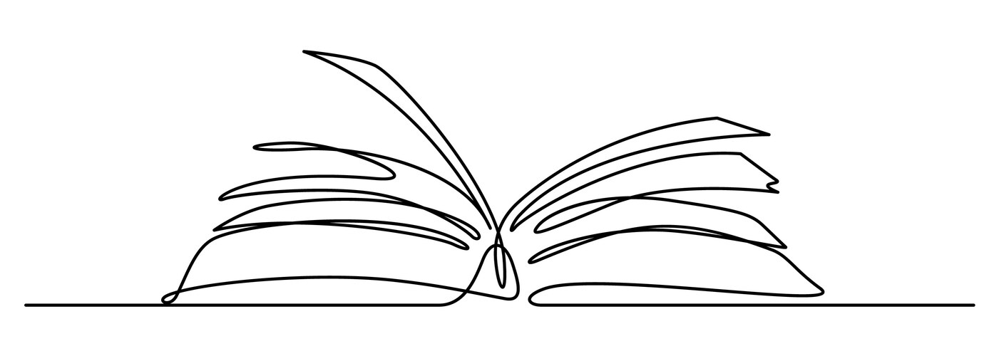 Open Book Line Drawing Vector Images (over 3,800)
