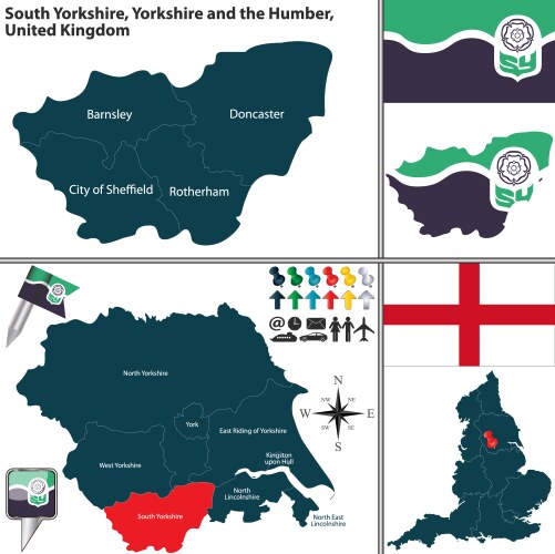 Yorkshire Map Vector Images (over 210)