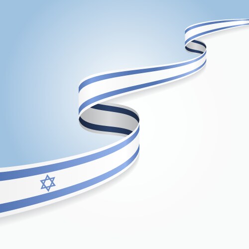 Israel flag background Royalty Free Vector Image