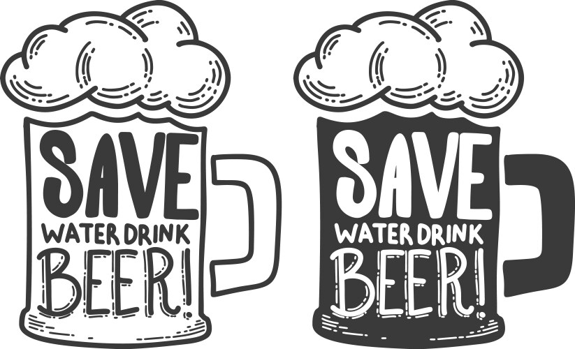 Save water sign Royalty Free Vector Image - VectorStock
