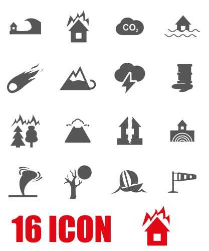 Disaster icon Royalty Free Vector Image - VectorStock