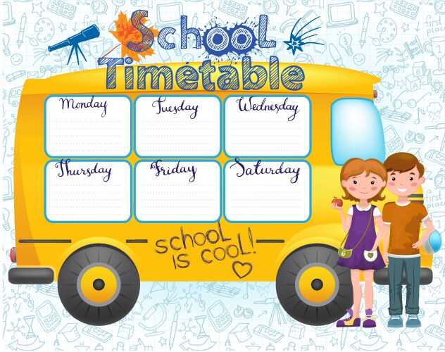 Kids in school bus Royalty Free Vector Image - VectorStock