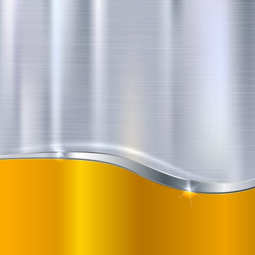 Metallic silver plate Royalty Free Vector Image