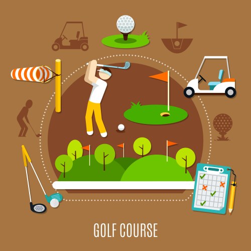 Golf Course Vector Images (over 15,000)