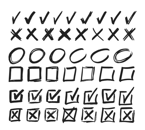Checkbox Sketch Vector Images (over 850)