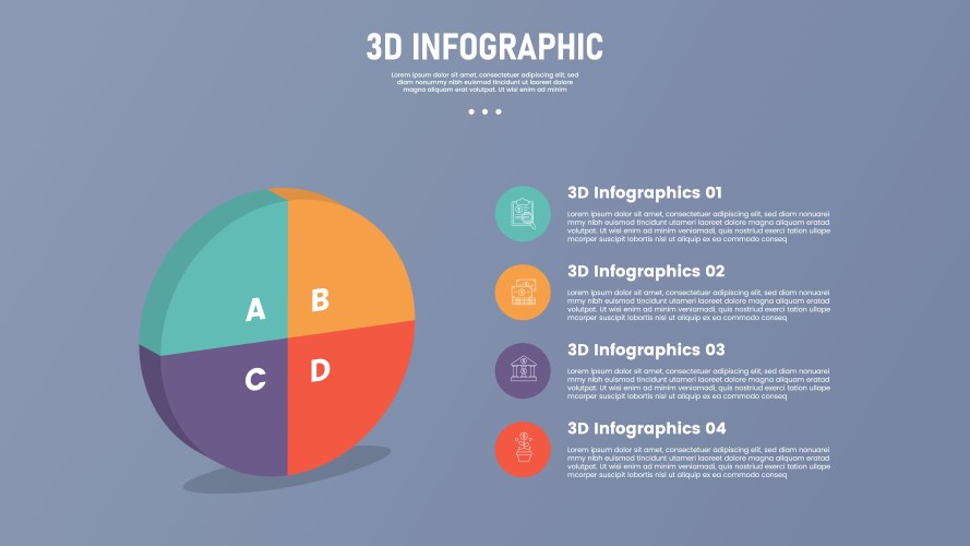 3 point stage or step infographic template Vector Image