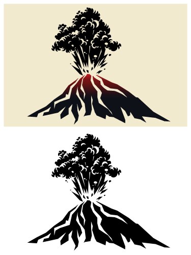 Volcanic Eruption Vector Images (over 4,700)
