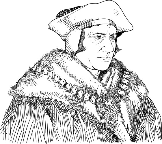 Thomas more Royalty Free Vector Image - VectorStock