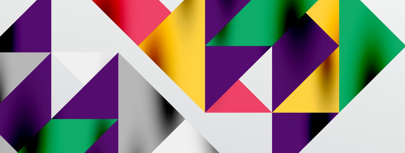 Tech minimal overlapping triangle shapes elements Vector Image