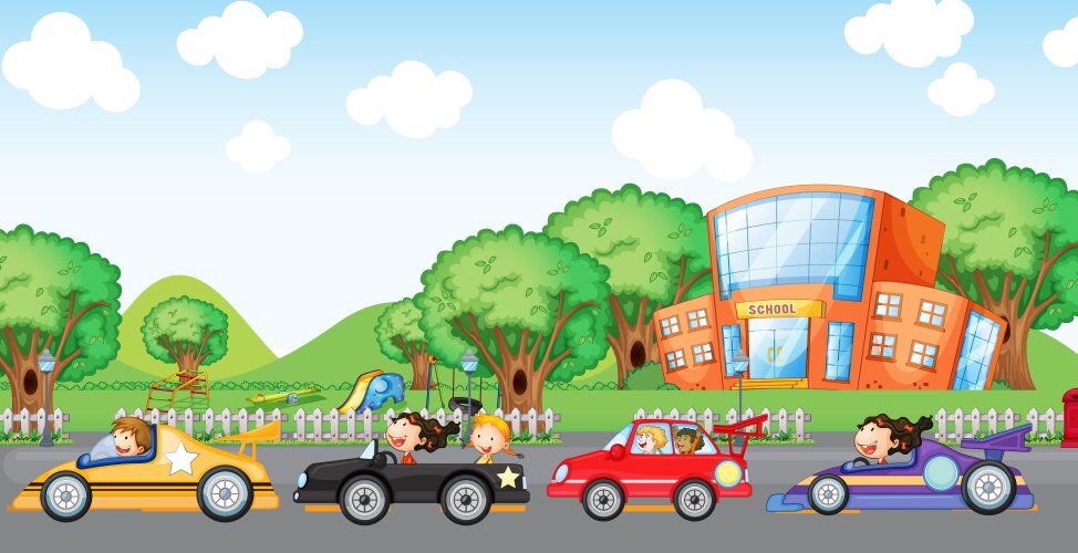 Children in Car Vector Images (over 20,000)