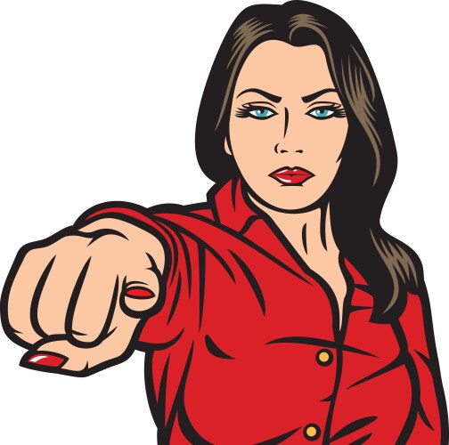We want you pointing finger icon Royalty Free Vector Image