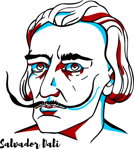 Salvador Dali Vector Images (over 430)