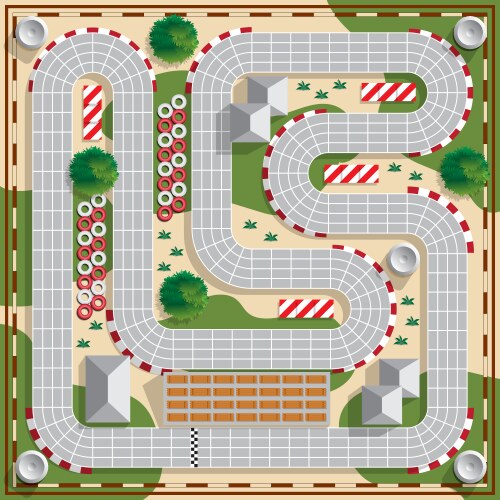 Race track Royalty Free Vector Image - VectorStock