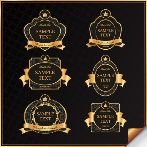 Word queen ornate vintage lettering and crown Vector Image