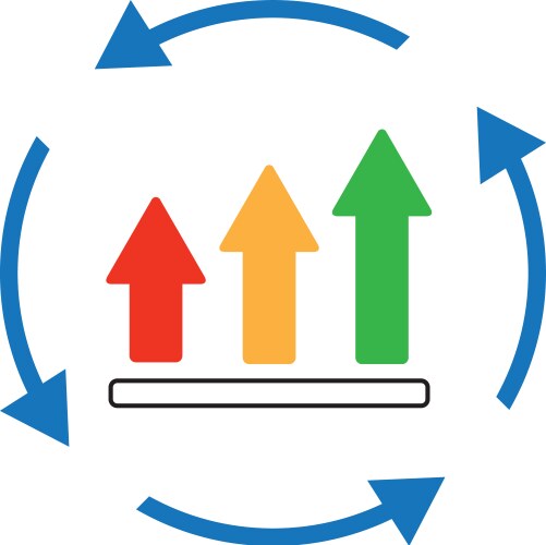 Continuous improvement icon Vector Images & Graphics for Commercial Use ...
