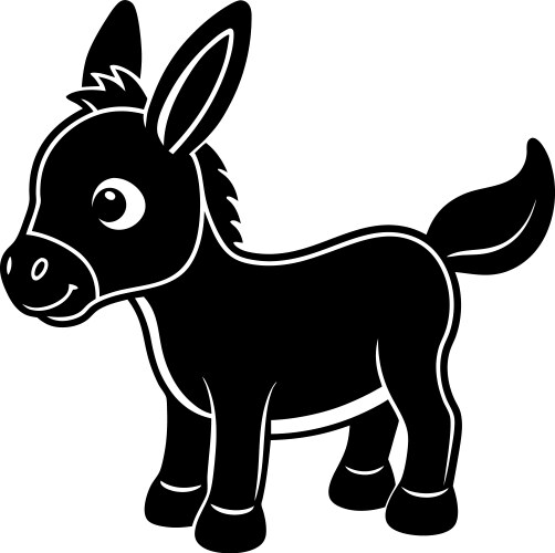 Donkey Black and White Vector Images (over 5,900)