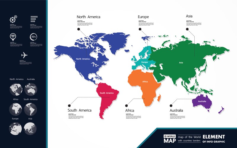 Peru map world Royalty Free Vector Image - VectorStock