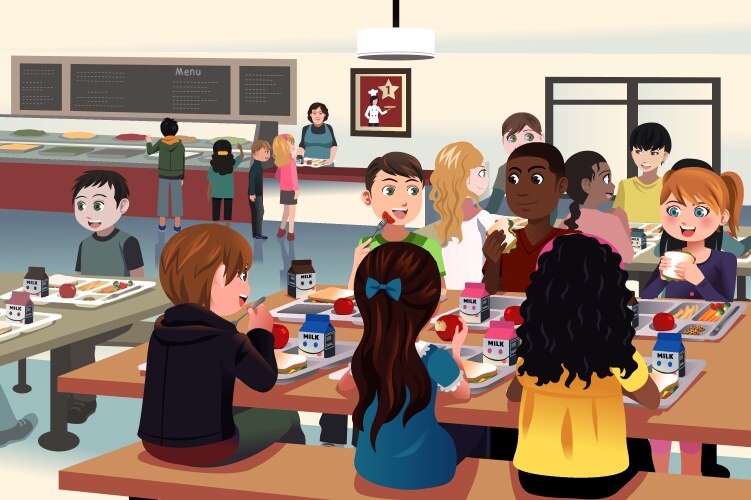 School Cafeteria Vector Images (over 1,000)