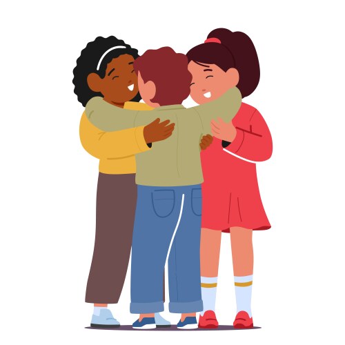 Kids Hug Vector Images (over 14,000)