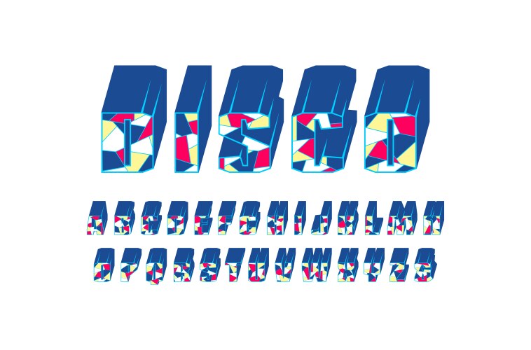 Bulk sans serif font in style hand drawn Vector Image