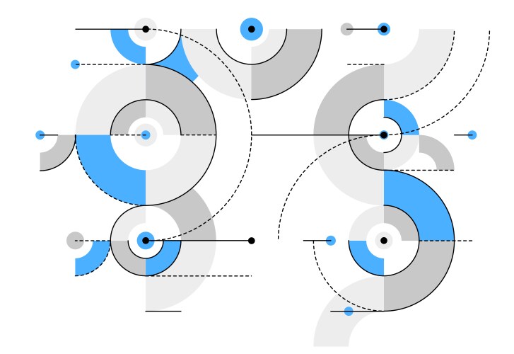 Abstract tech engineering draft background Vector Image