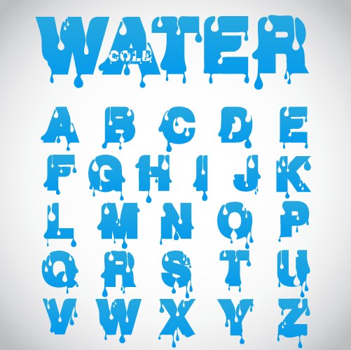 Water Splash Font Water Splash Font Vector Images (over 6,200)