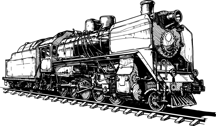 Steam engine Royalty Free Vector Image - VectorStock