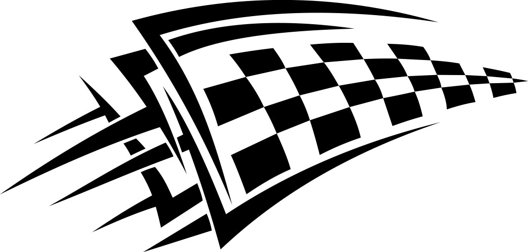 Checkered Racing Flag Royalty Free Vector Image