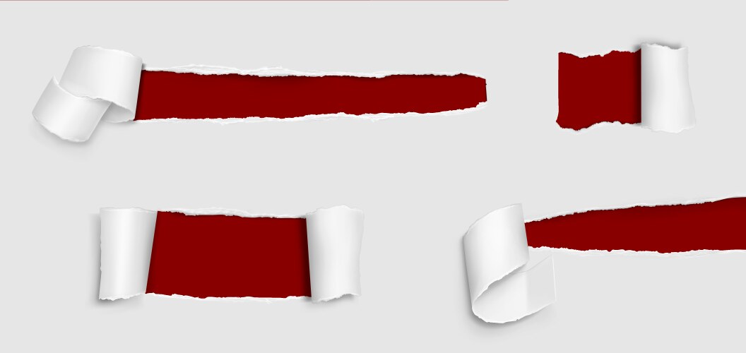 Tear-off paper template advertisement Royalty Free Vector