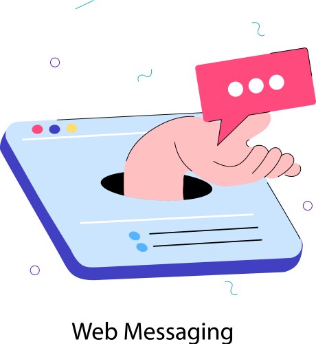 Instant messaging Royalty Free Vector Image - VectorStock