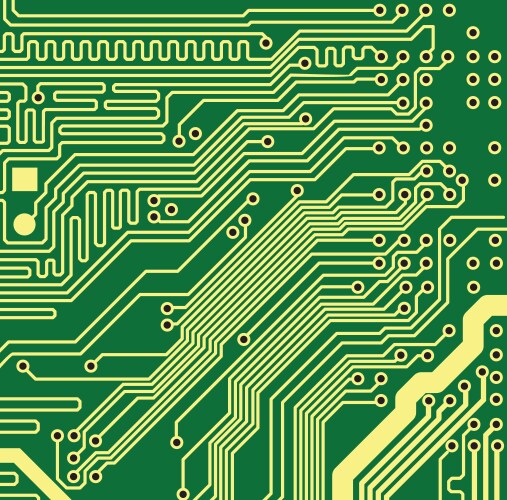 Circuit board seamless pattern background Vector Image