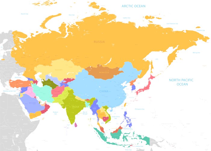 Map india with biggest cities and rivers Vector Image