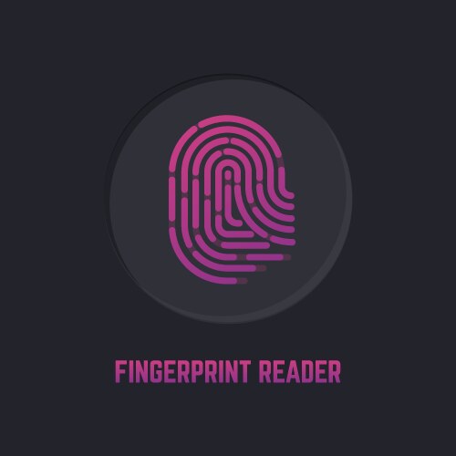 Fingerprint logo Royalty Free Vector Image - VectorStock
