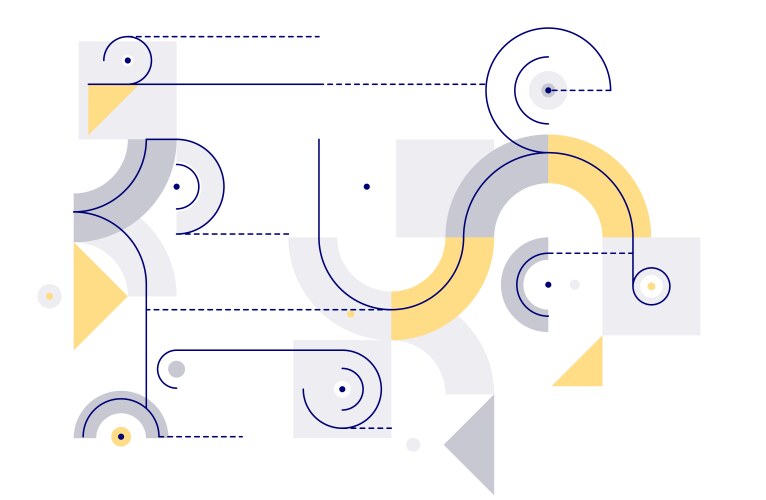 Abstract tech engineering draft background Vector Image