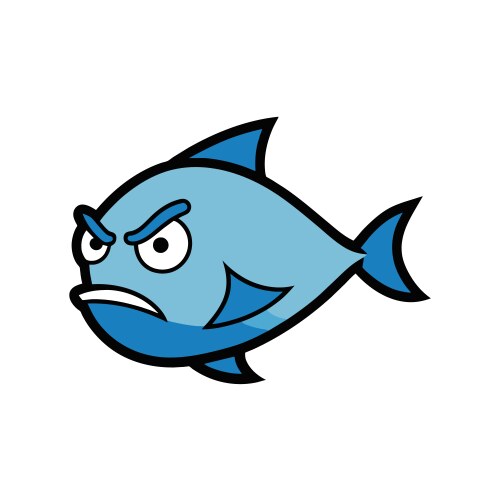 Boxfish fish looks icon Royalty Free Vector Image