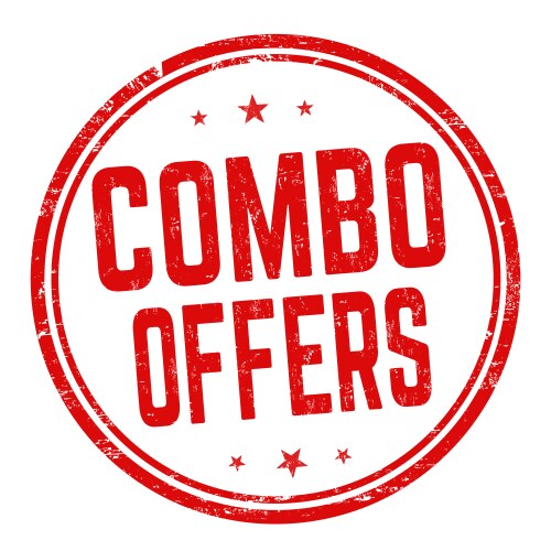 Combo offer banner design Royalty Free Vector Image