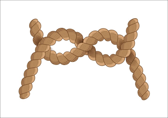 Nautical rope knot Royalty Free Vector Image - VectorStock