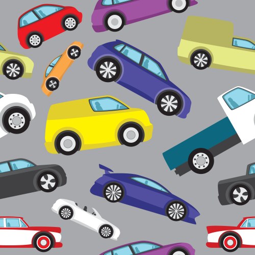 Set racing cars in different colors Royalty Free Vector