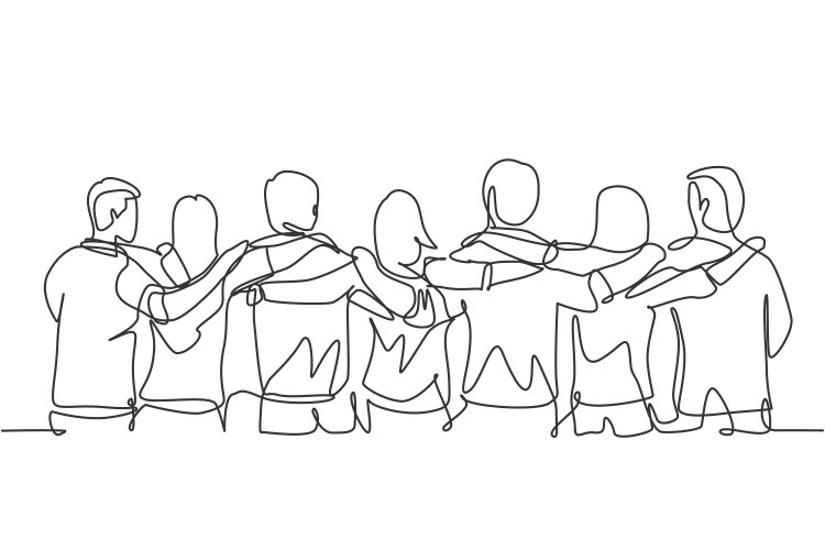 Teamwork Single Line Drawing Vector Images (over 3,300)
