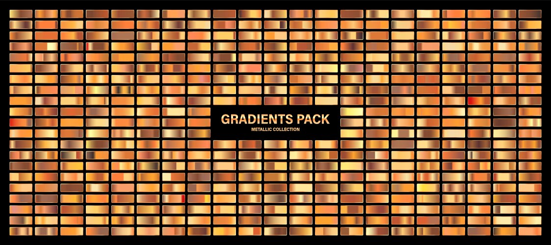 Bronze copper orange glossy gradient metal foil Vector Image