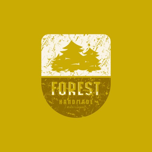 Los padres national forest emblem patch logo Vector Image