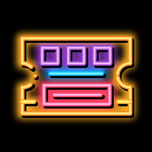 Red and blue raffle ticket Royalty Free Vector Image