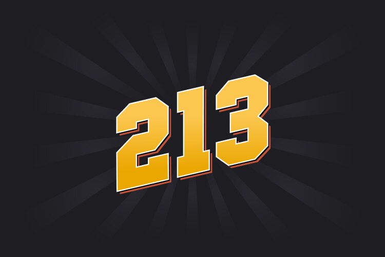 Number 355 font alphabet yellow Royalty Free Vector Image