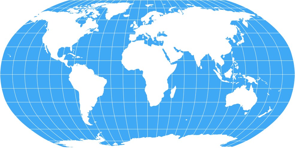 World map with coordinate grid Royalty Free Vector Image
