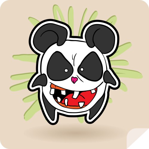 Panda playing game Royalty Free Vector Image - VectorStock